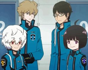 World Trigger Characters Paint By Numbers - Painting By Numbers